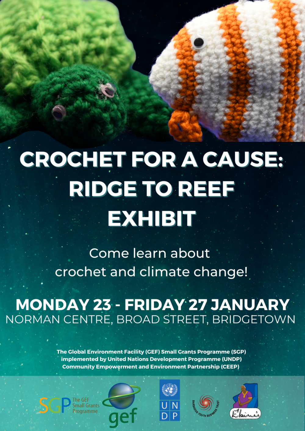 Visit our Crochet for a Cause Exhibit - Elaines Caribbean Crochet